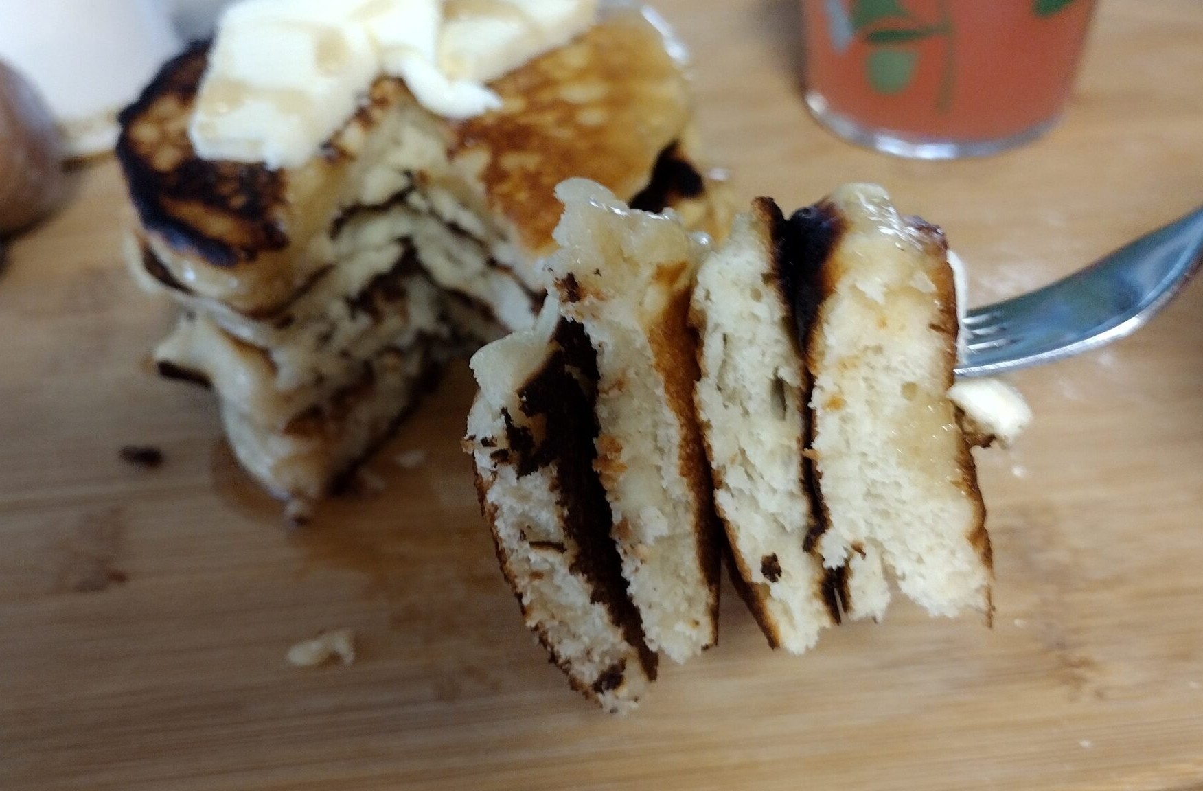 Easy Homemade Sourdough Discard Pancakes | Just A Bit Sweet