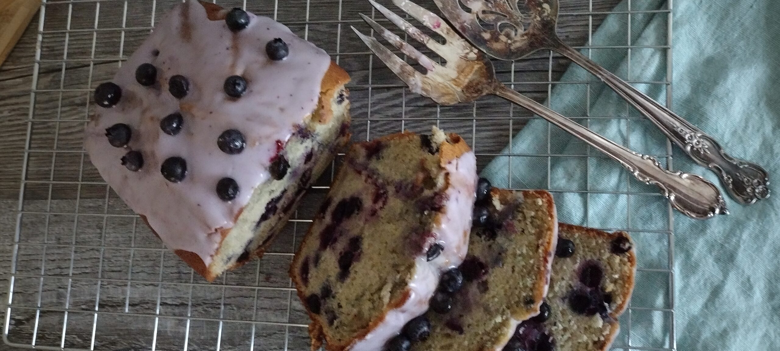 Easy One Bowl Blueberry Lavender Bread | Just A Bit Sweet