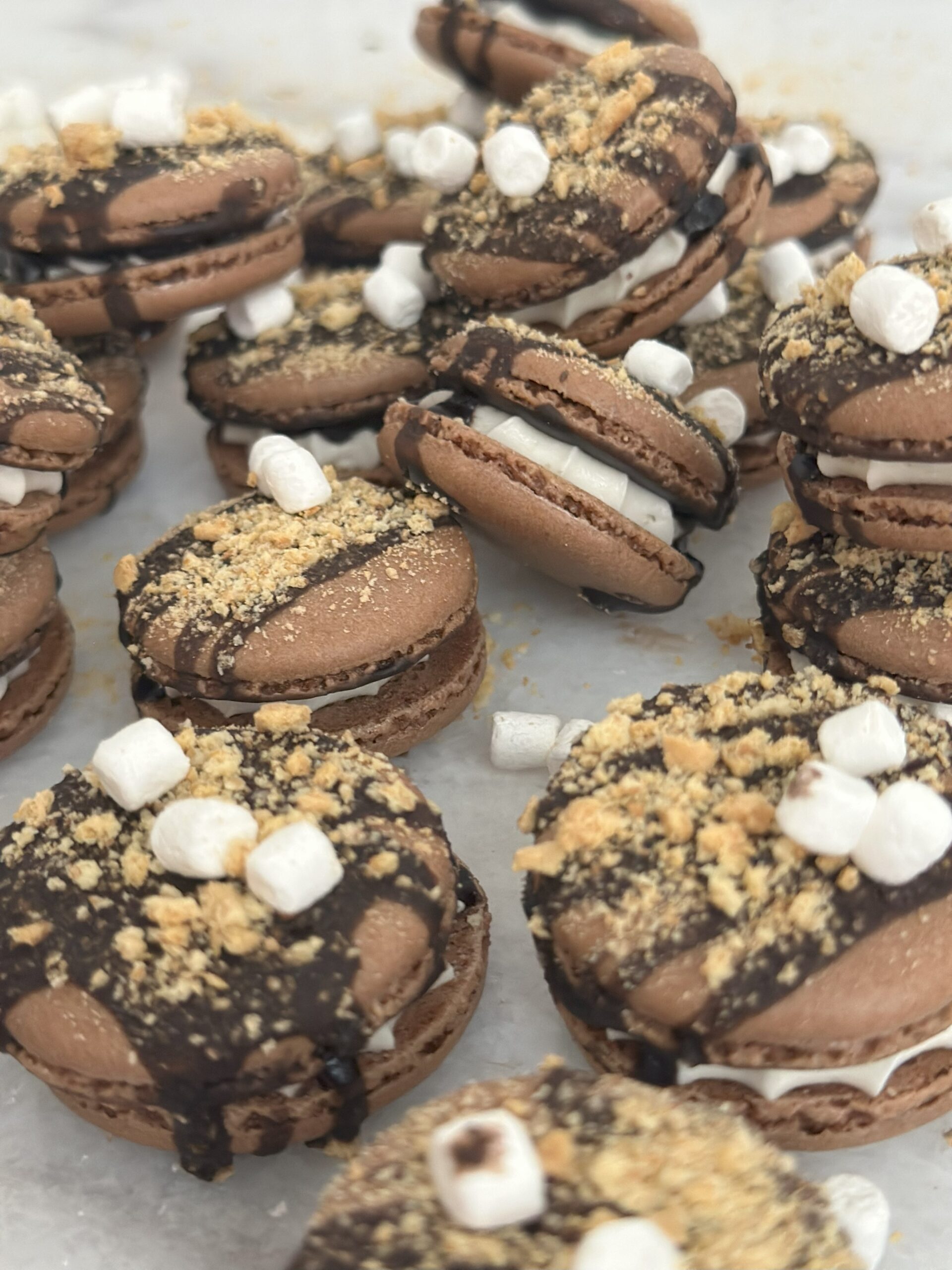 S'mores French Macaron Recipe | Just A Bit Sweet