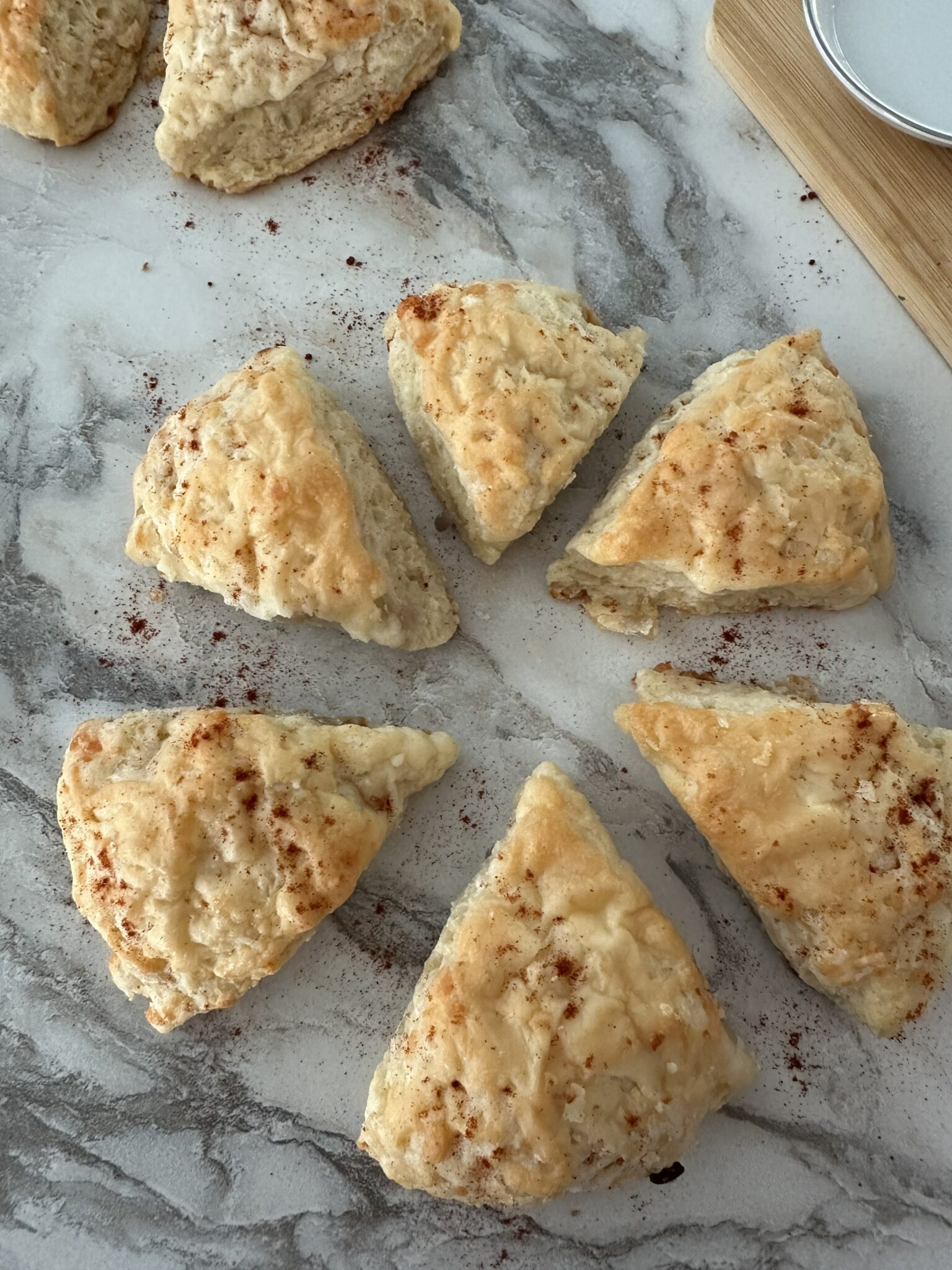 Easy Pumpkin Cinnamon Chip Scones | Just A Bit Sweet